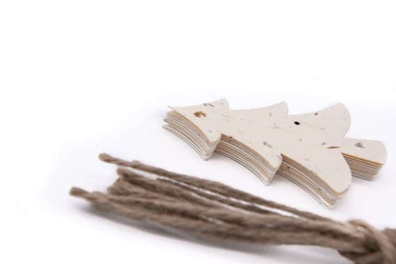 Plantable Seed Paper Gift Tags Wildflower Parcel Tag - Etsy UK