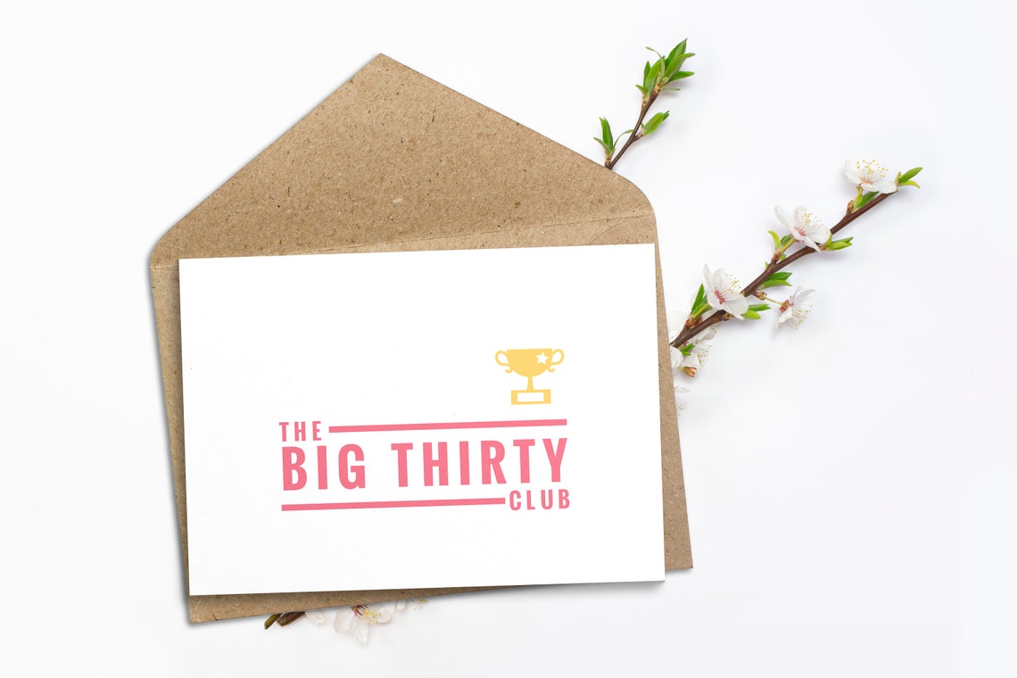 Printable Big Thirty Birthday Card 30 Years Old Instant - Etsy