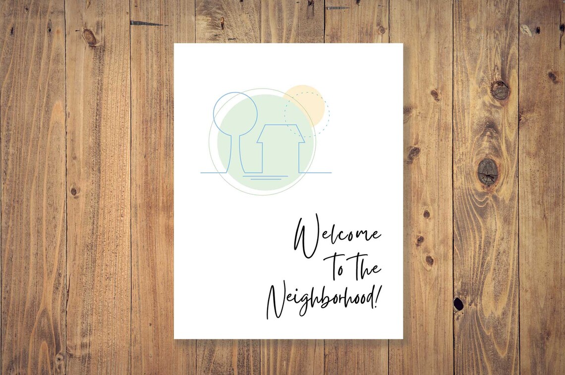 Printable Welcome to the Neighborhood Card for New Neighbors | Instant ...