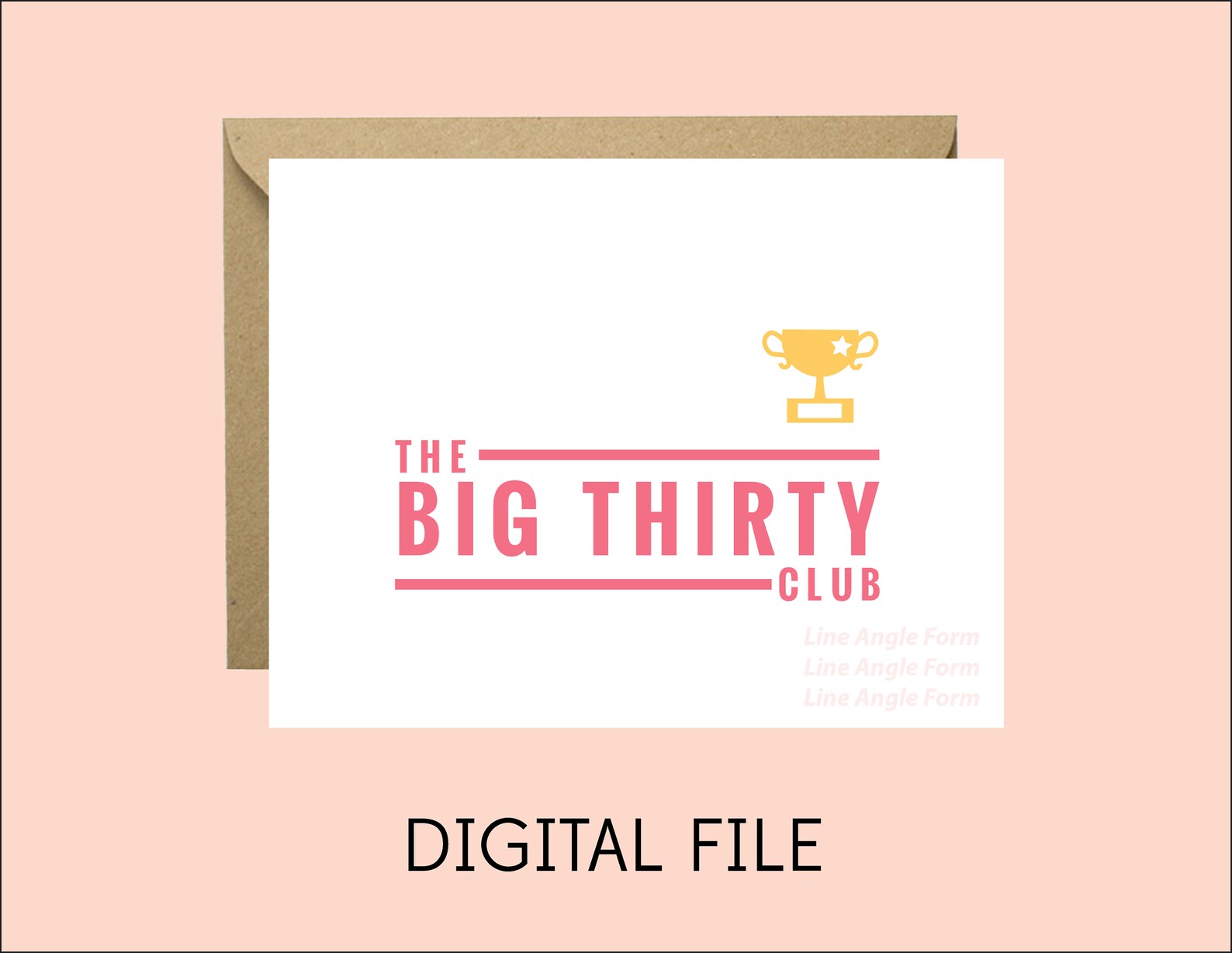 Printable Big Thirty Birthday Card 30 Years Old Instant - Etsy