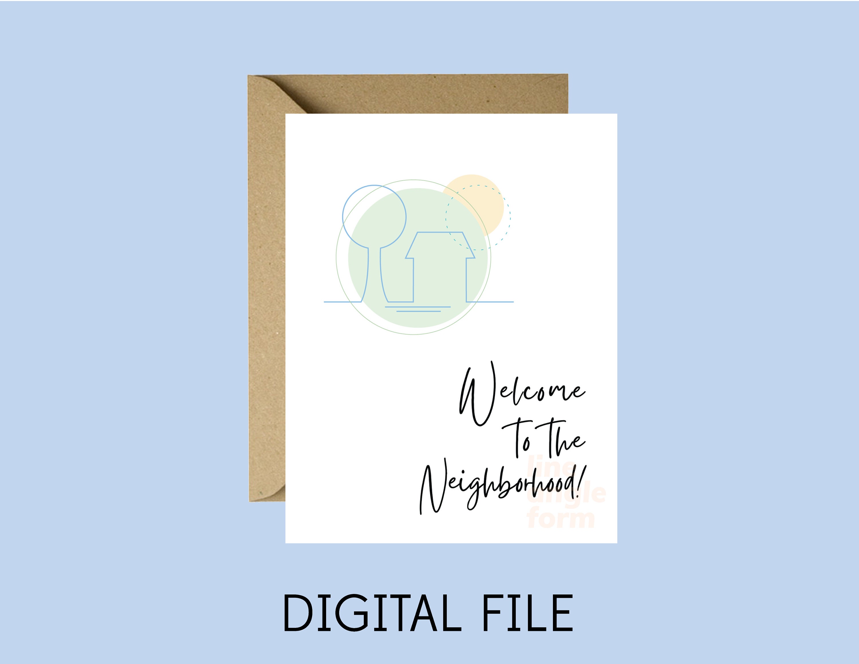 Printable Welcome to the Neighborhood Card for New Neighbors | Instant ...