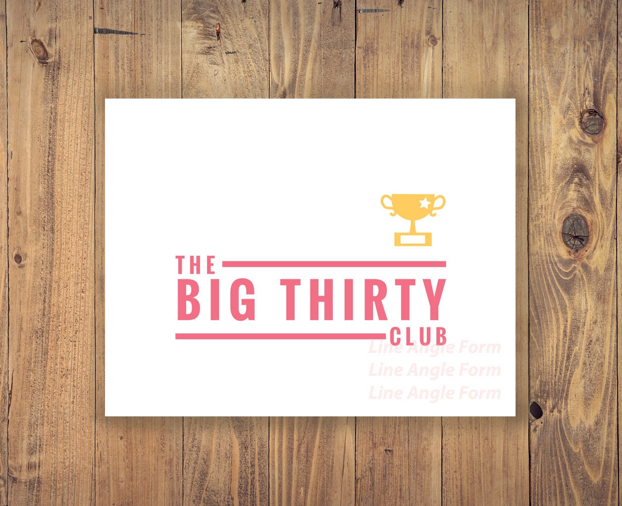 Printable Big Thirty Birthday Card 30 Years Old Instant - Etsy