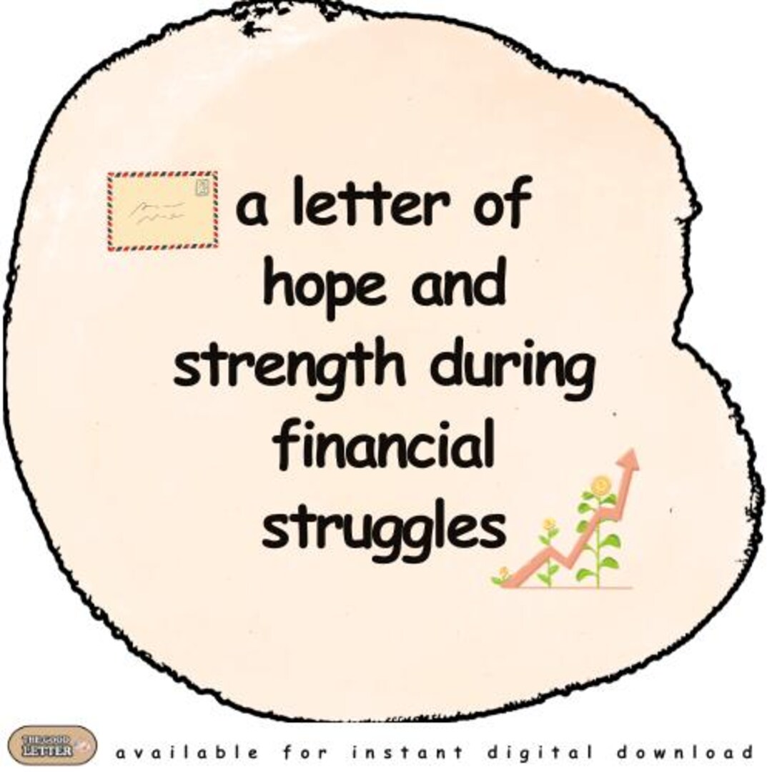 Encouraging Handwritten Letter for Financial Hardship – Uplifting Words ...
