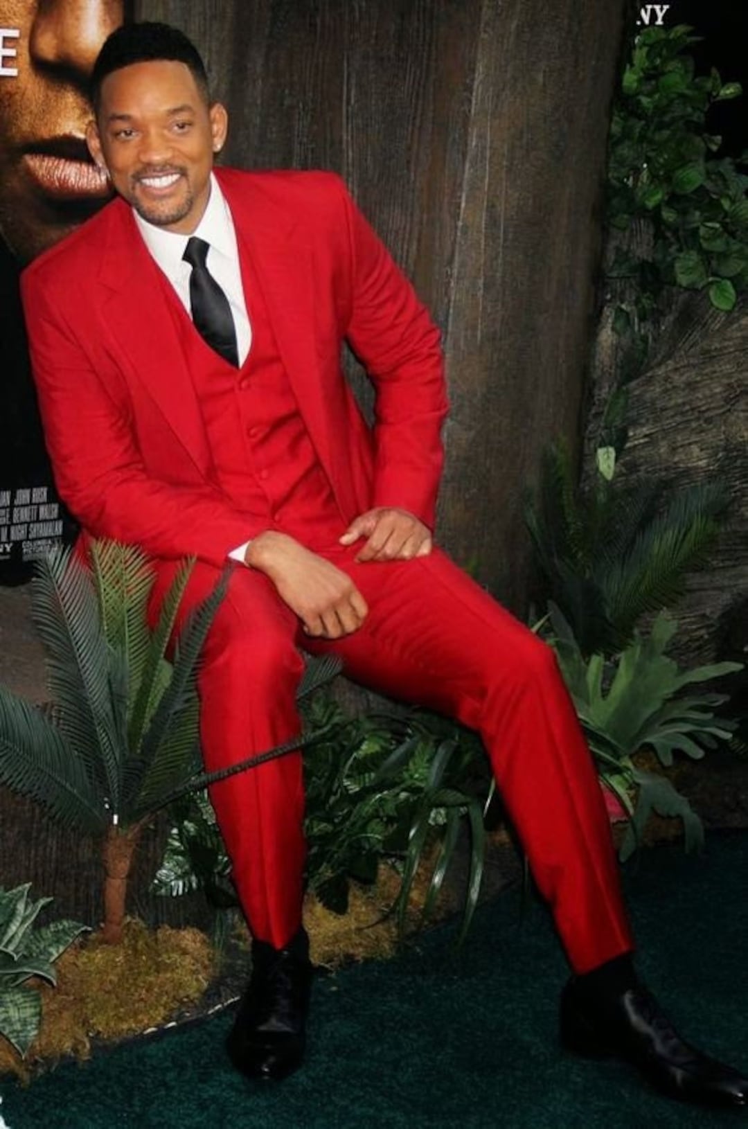 Man Red Suit3 Piece Suitwedding Prom Dinner Party Wear Groom - Etsy