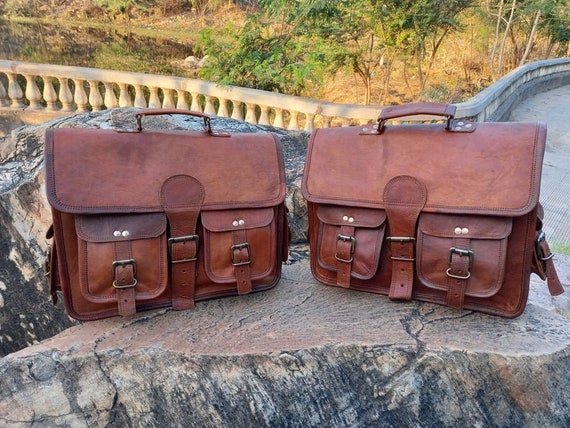 Ledertasche Großes Leder Motorrad Tasche Set Leder Bike | Etsy