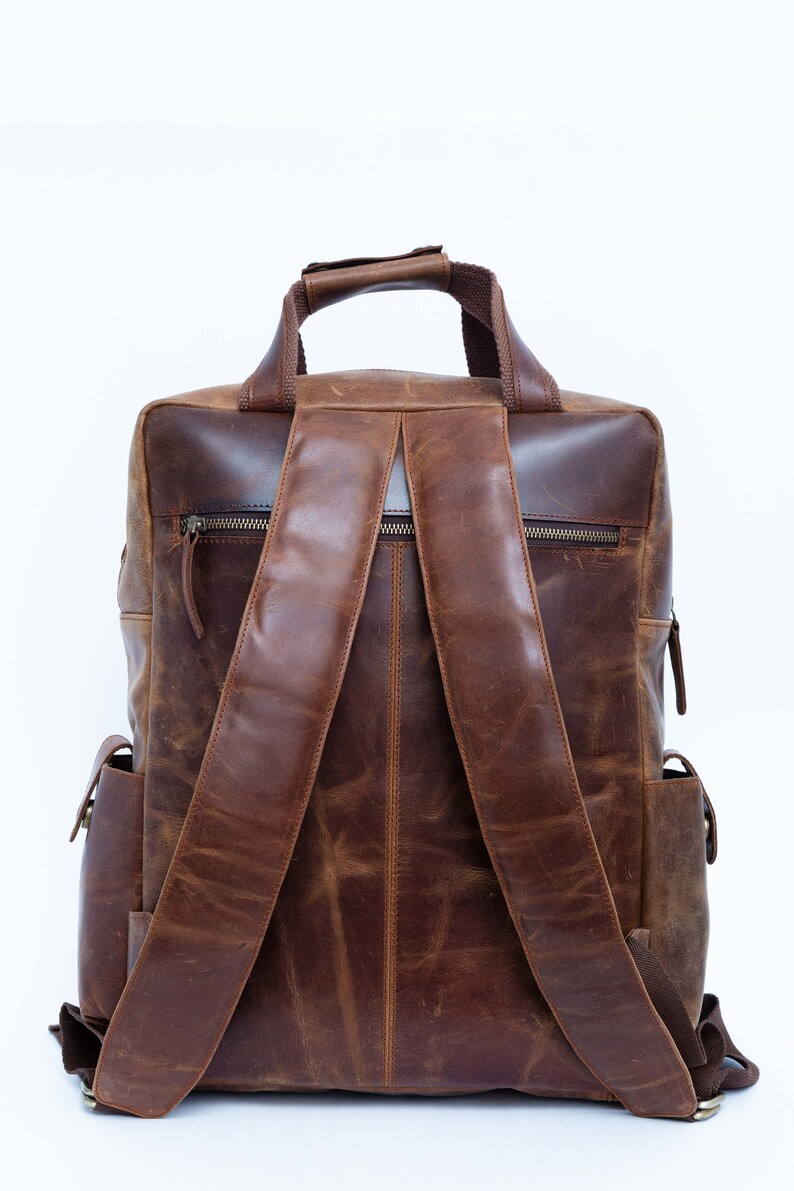 Genuine Leather Backpack Rucksack Laptop Backpack Handmade - Etsy