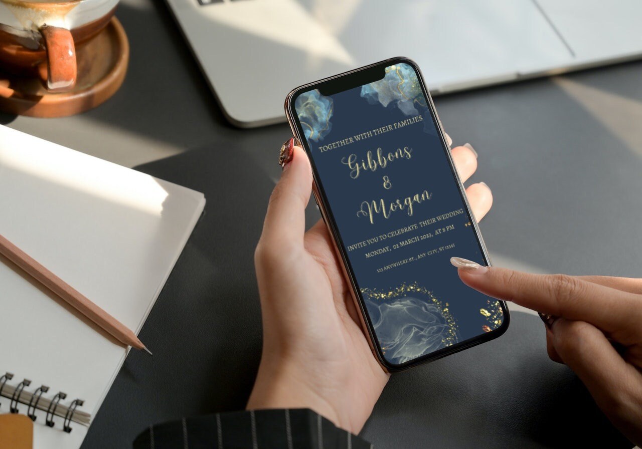 Digital Wedding Invitation - Etsy