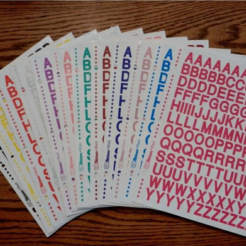 Abc Alphabet Stickers - Etsy