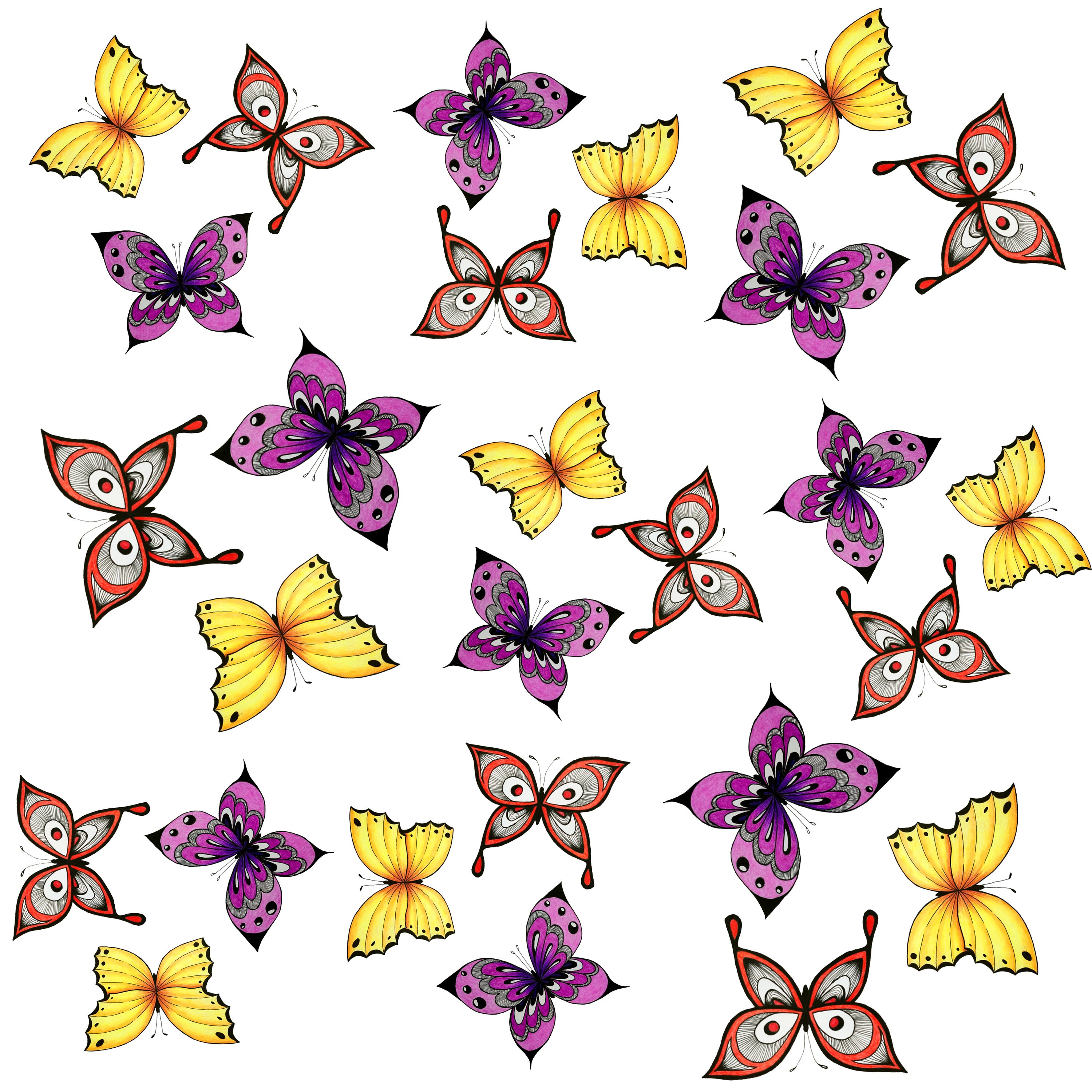 Butterflies, Insects, Color Arts, Color Clip Art, Black and White Clip ...