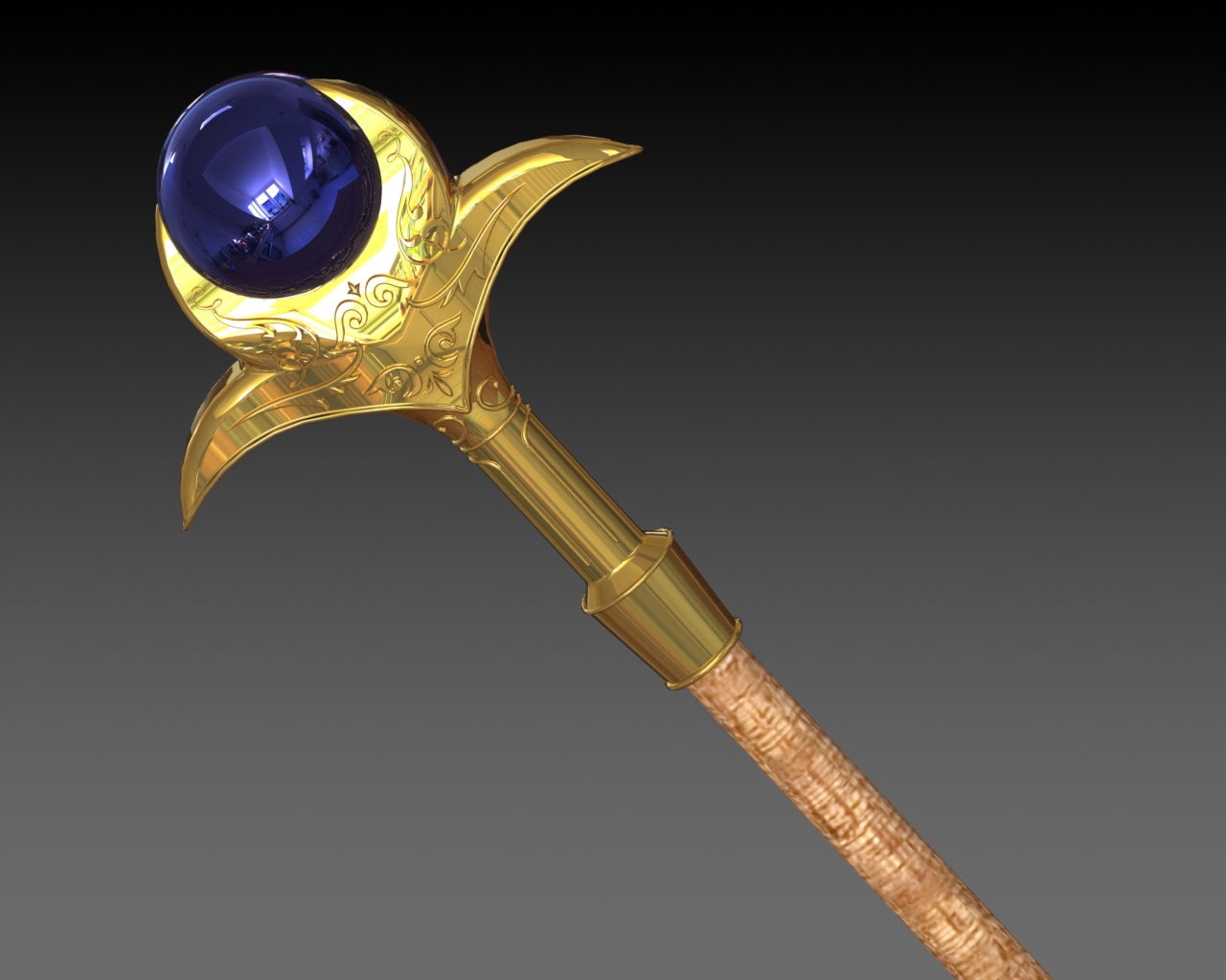 Elemental Staff 3D Model Final Fantasy XI STL 3MF - Etsy