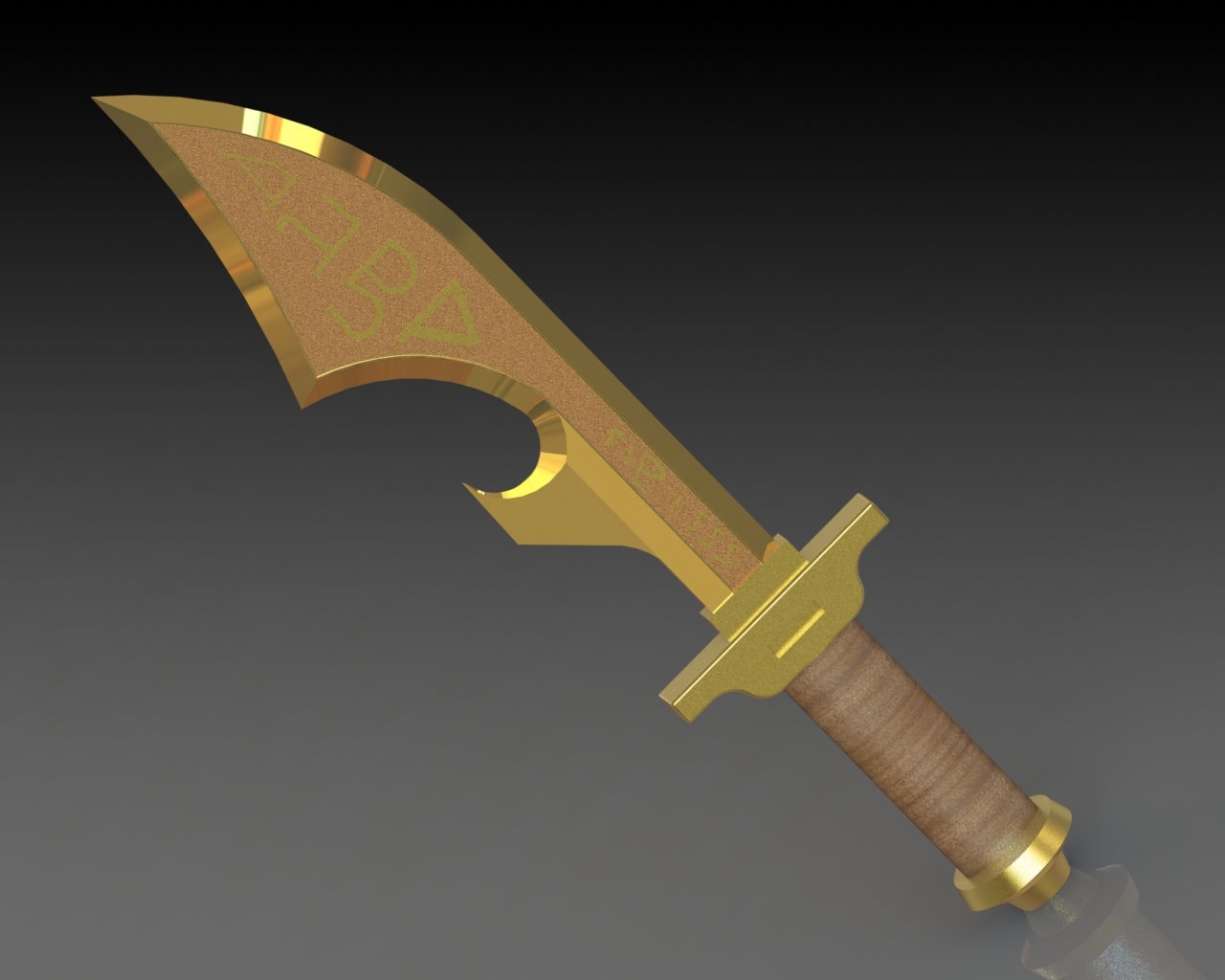 Mandau Dagger Thief 3D Model Final Fantasy XI STL 3MF - Etsy