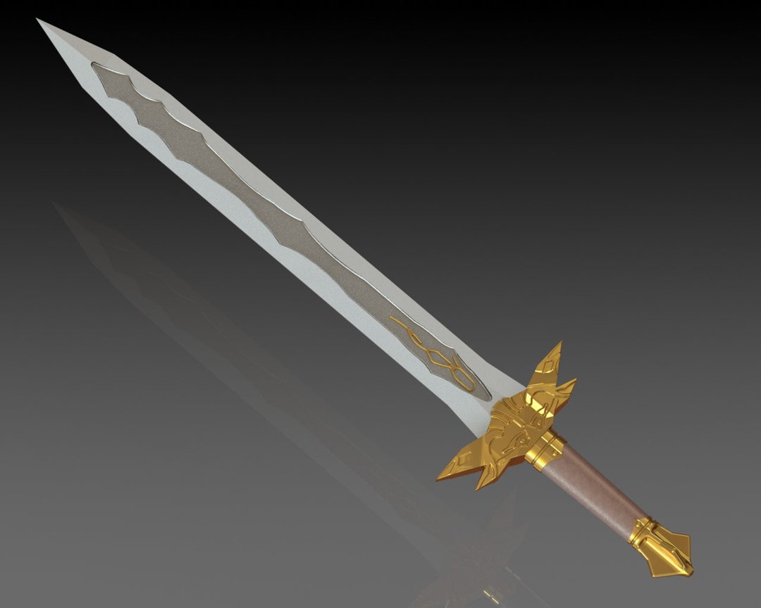 Excalibur Sword 3D Model Final Fantasy XI STL 3MF - Etsy