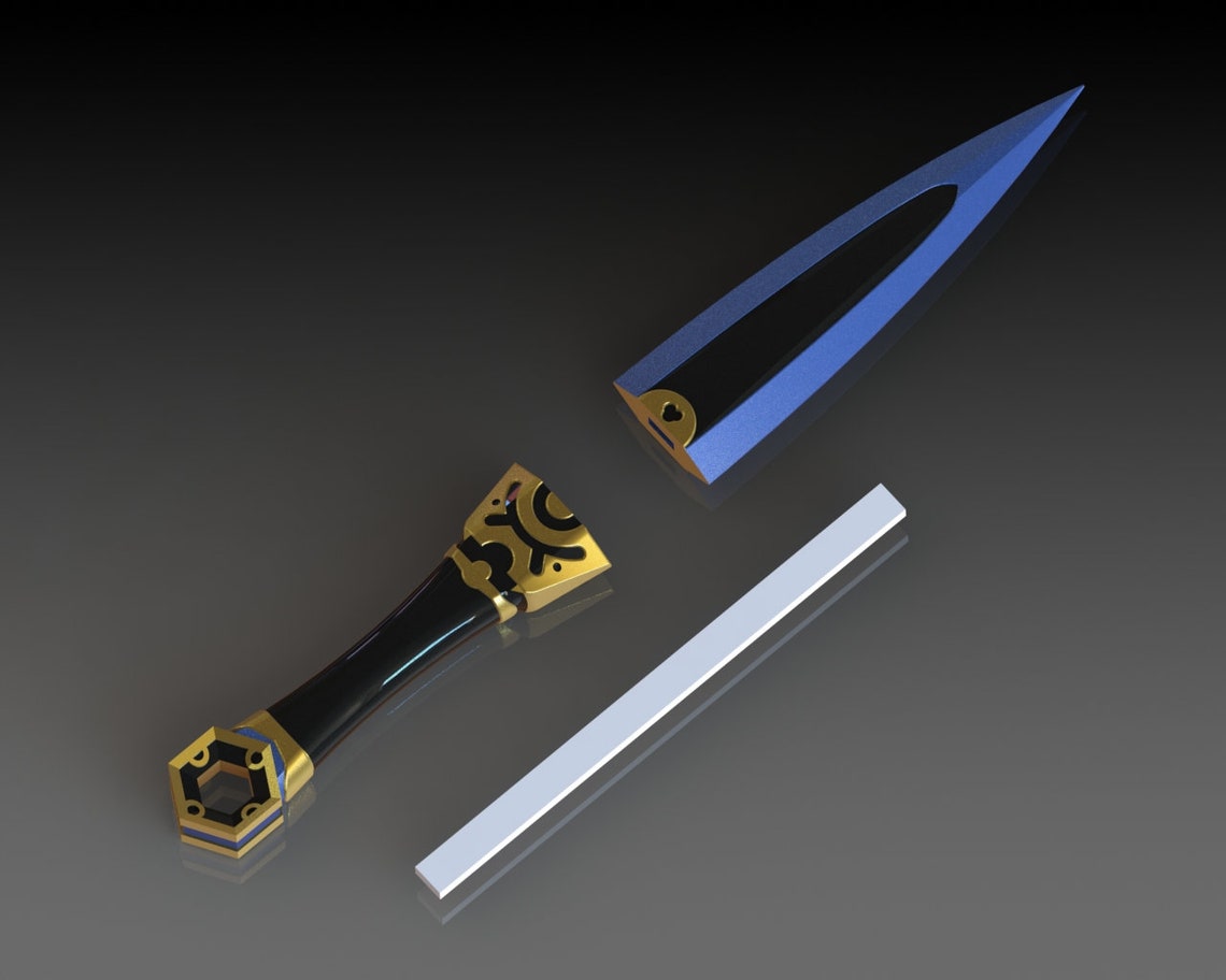 Kikoku Ninja Katana Kunai 3D Model Final Fantasy XI STL 3MF - Etsy