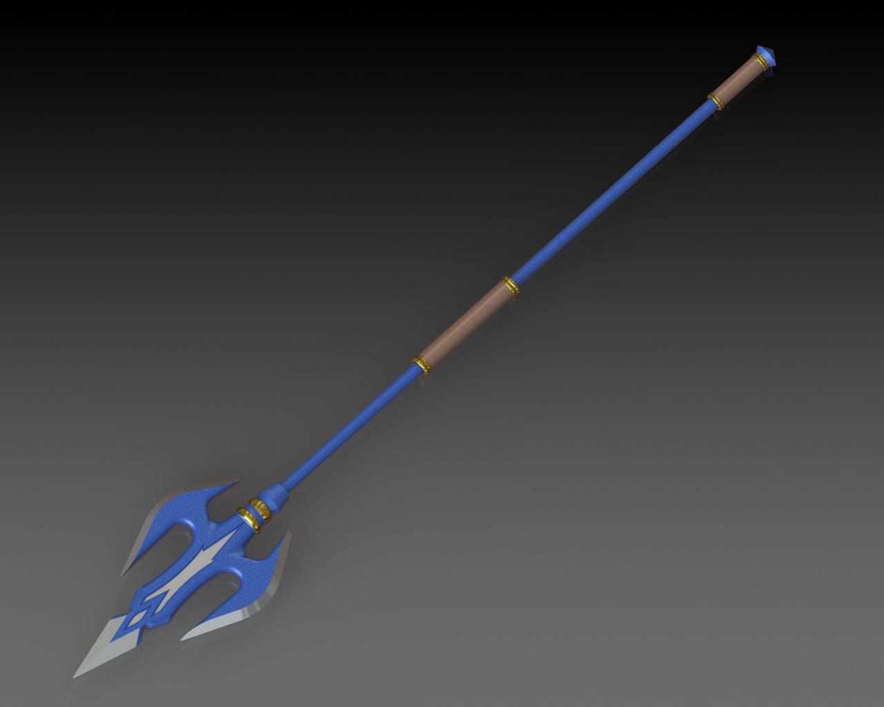 Gungnir Spear Trident 3D Model Final Fantasy XI STL 3MF - Etsy