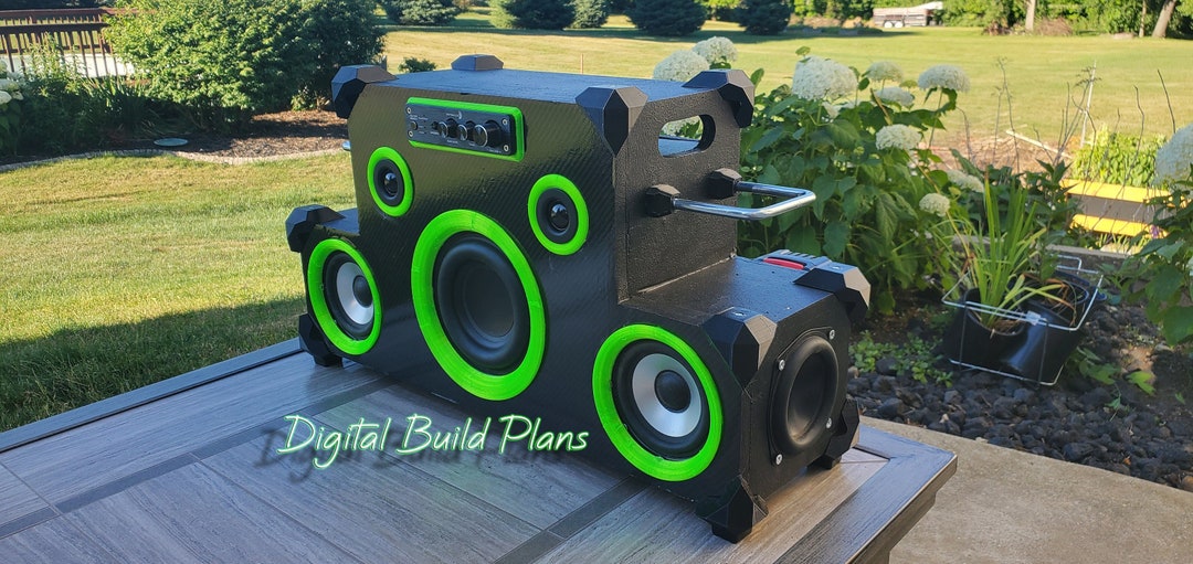 JCCD Boombox Build Plans - 100w Bluetooth Portable Full Range Speaker ...