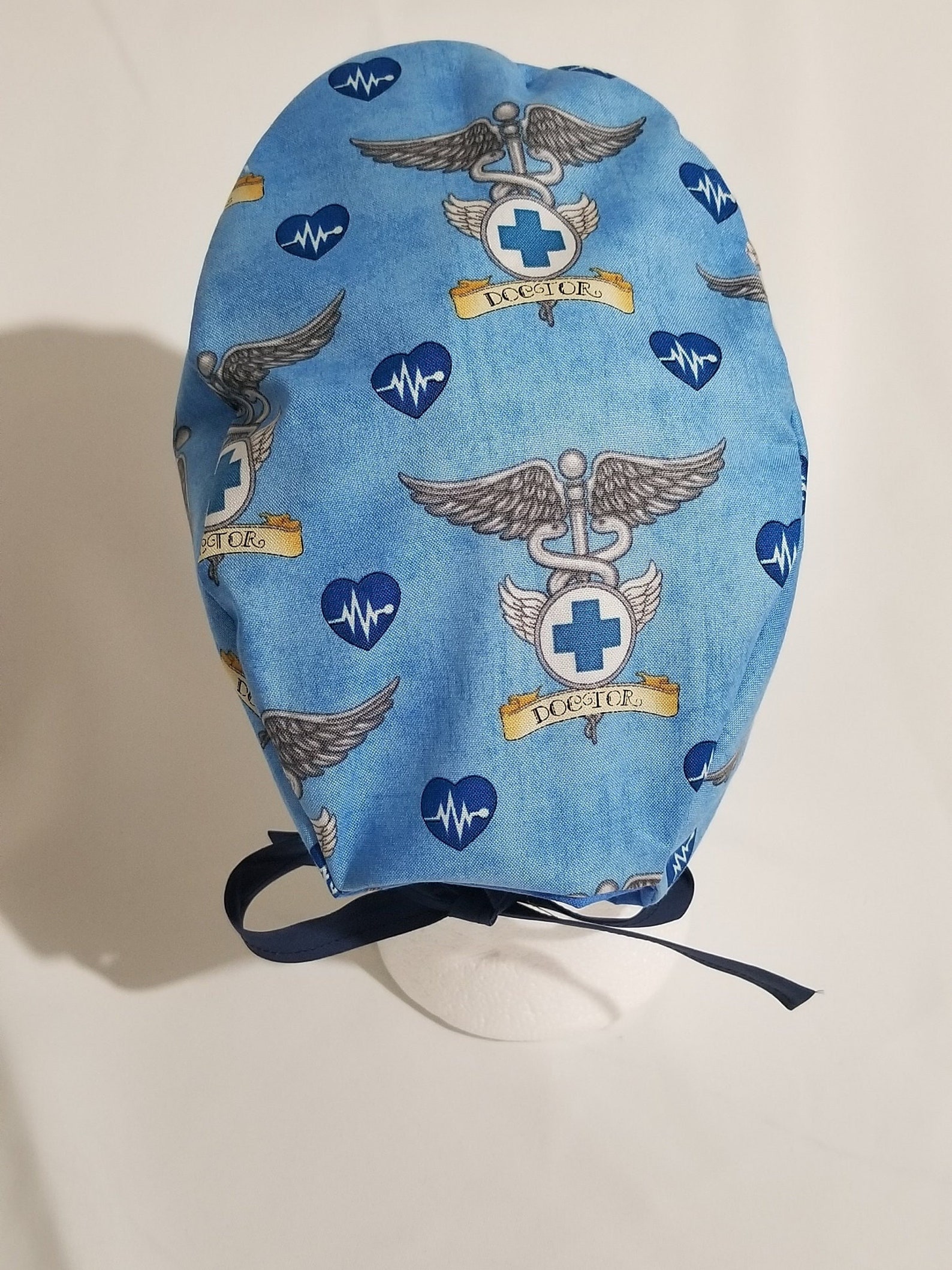 Reversible Doctor Scrub Cap, 100% Cotton Chemo Hat - Etsy
