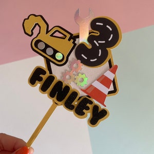 Dig Into the Fun With Our Custom Digger Cake Topper Perfect for Little ...