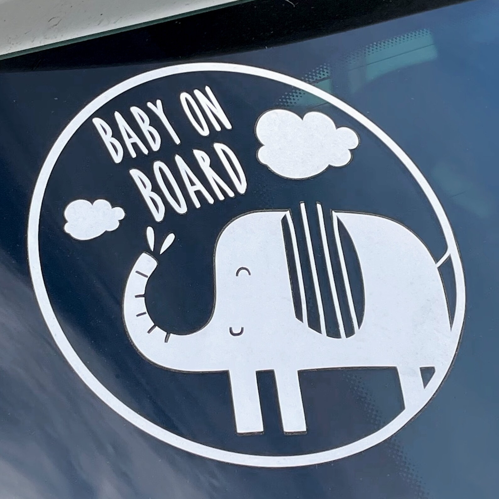 Personalisable Baby on Board Car Sticker Self Adhesive Vinyl - Etsy UK