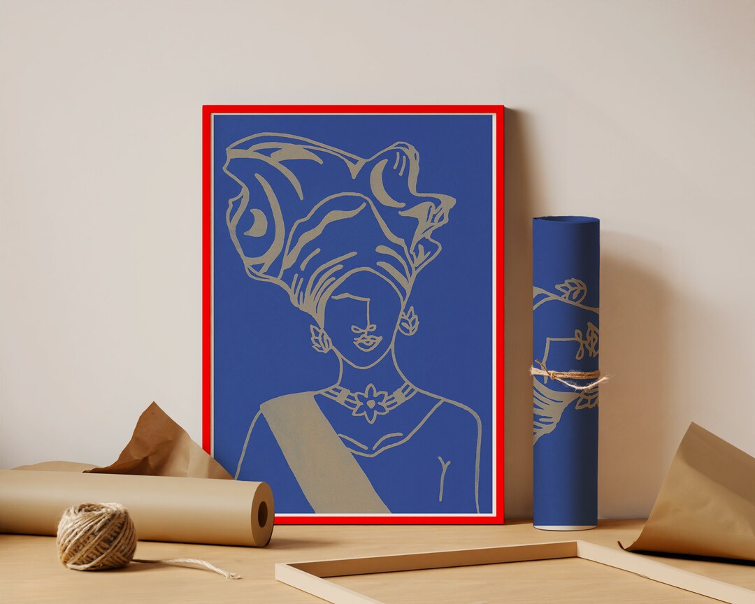 Afrocentric Home Decor Inspired by Culture | Diversity | Line Drawing ...