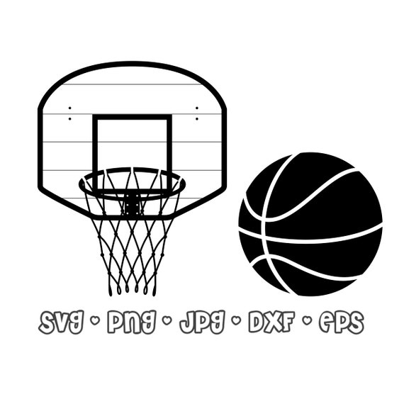 Basketball Hoop And Ball Clipart Image