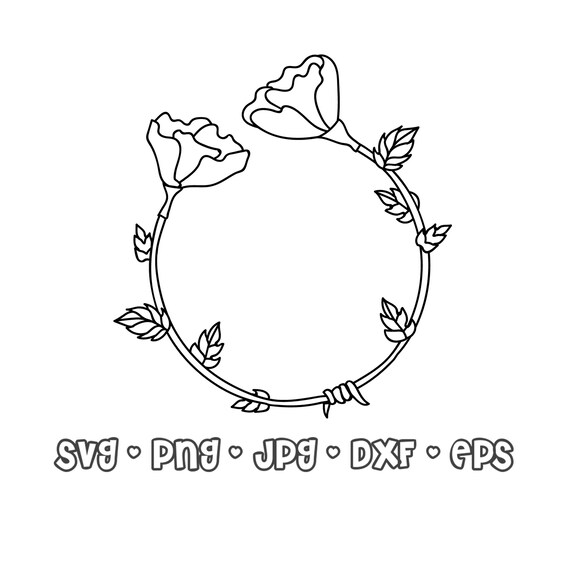 Simple Flower Clip Art Outline