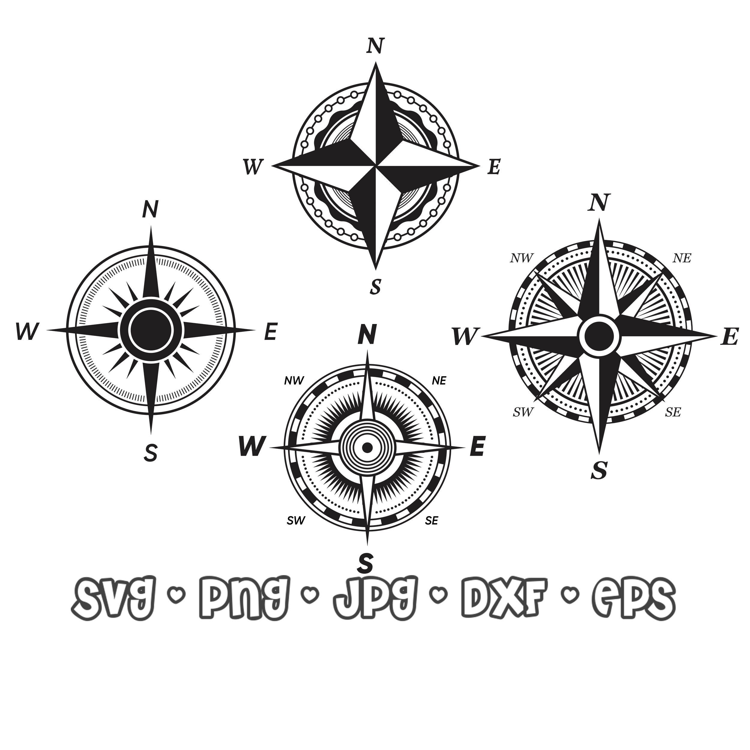 Compass Rose Map Clip Art