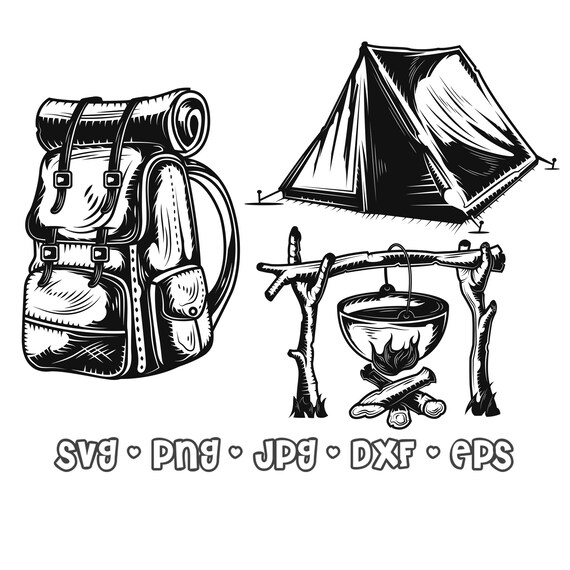 Camping Backpack Clip Art
