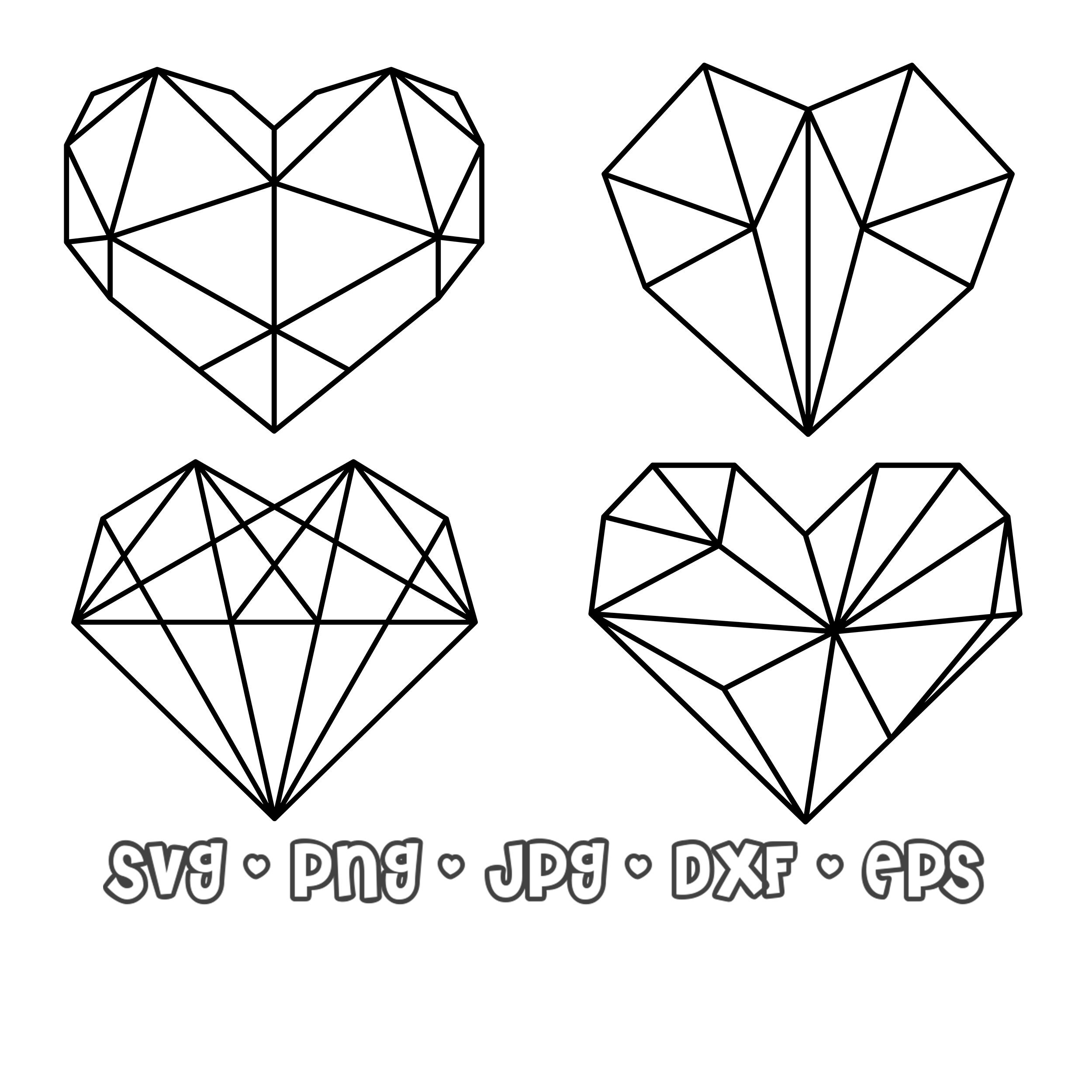 Diamond Heart Sketch