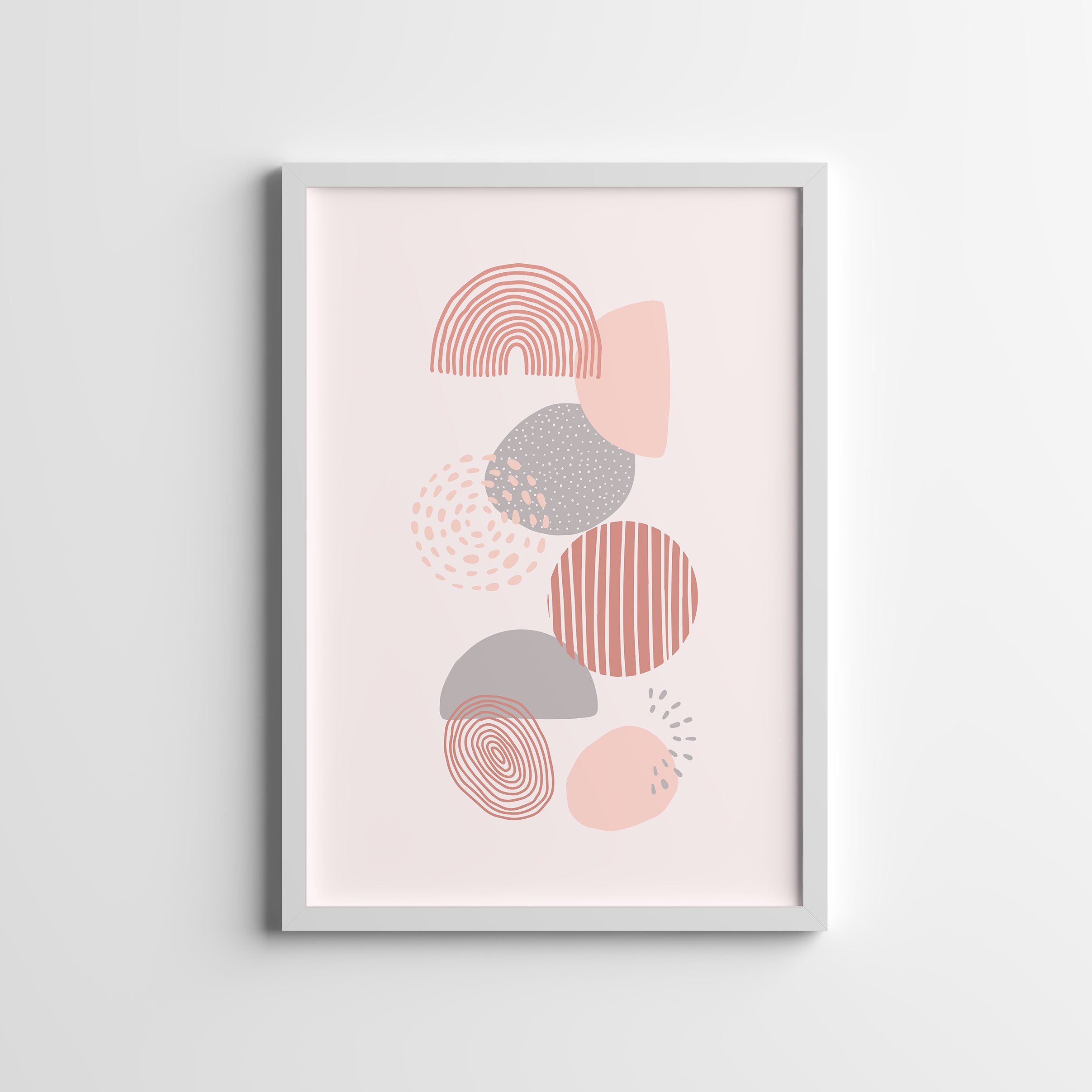Abstract Shapes Art Set of 3 Abstract Prints Abstract | Etsy