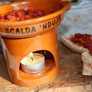 Terracotta Nduja Warmer Handcrafted High Quality From Calabria - Etsy