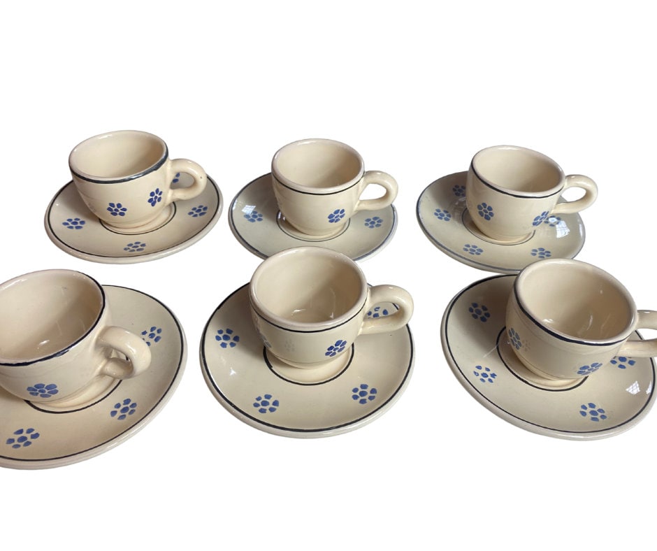 Coffee Cup for Espresso and Little Serving Plate - Etsy