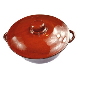 Italian Terracotta Pot Pan With Lid Handmade - Etsy