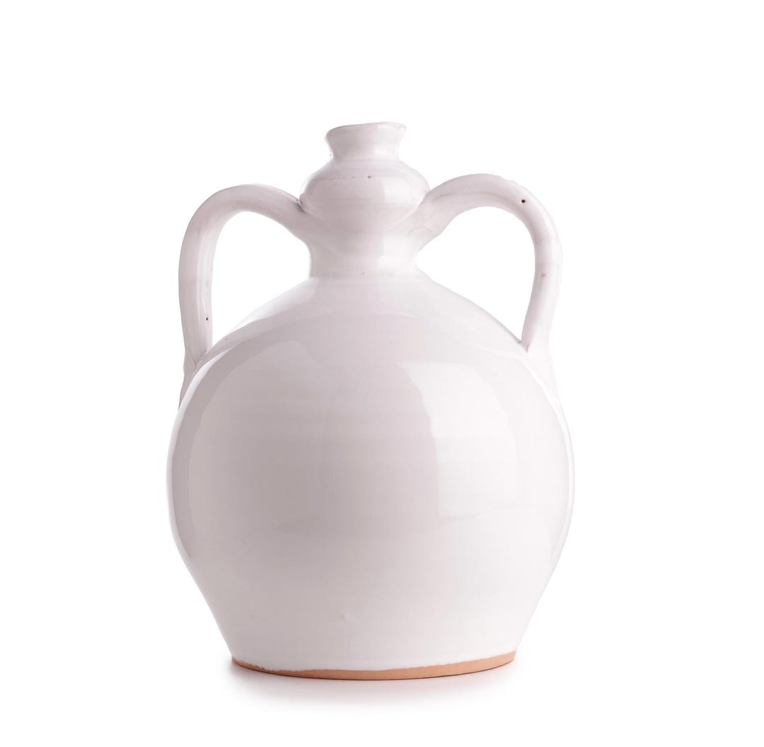 Handmade Ceramic Amphora, Puglia Italian Pottery, Mediterranean Decor ...