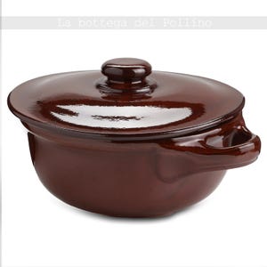 Italian Terracotta Pot Pan With Lid Handmade - Etsy