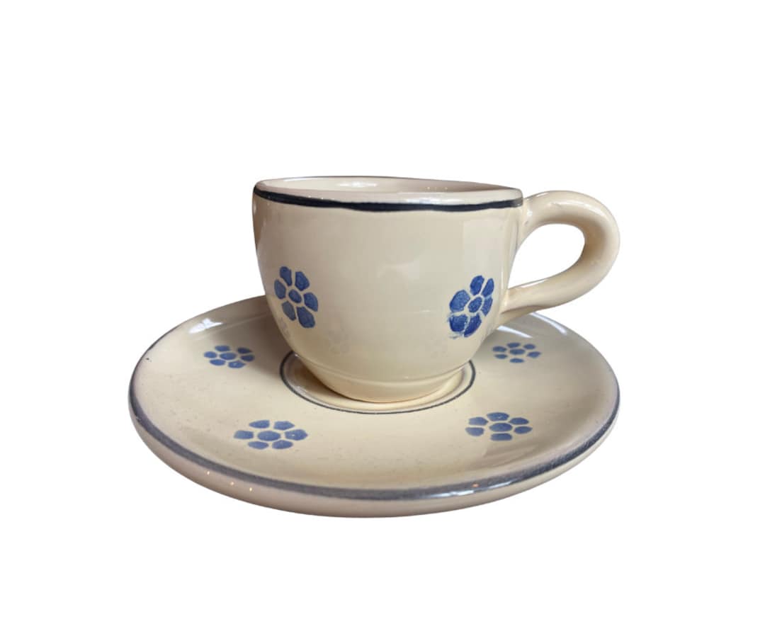 Coffee Cup for Espresso and Little Serving Plate - Etsy