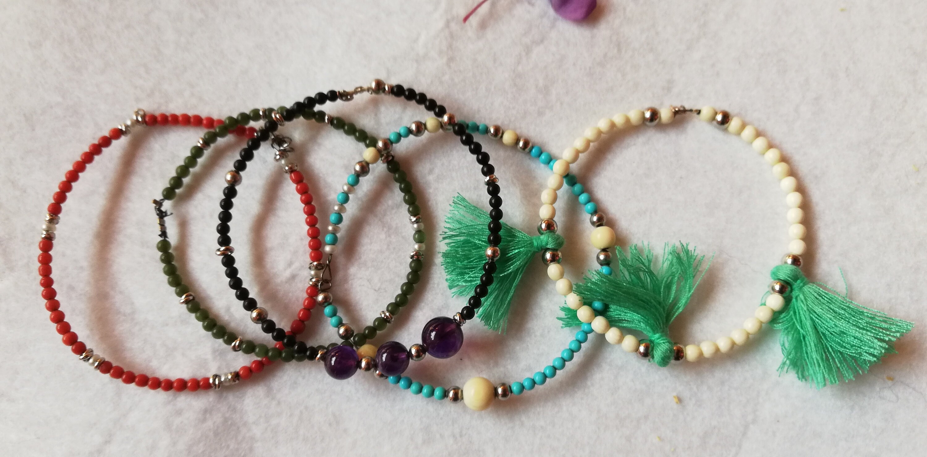 Hard bracelet in coral and steel | Etsy