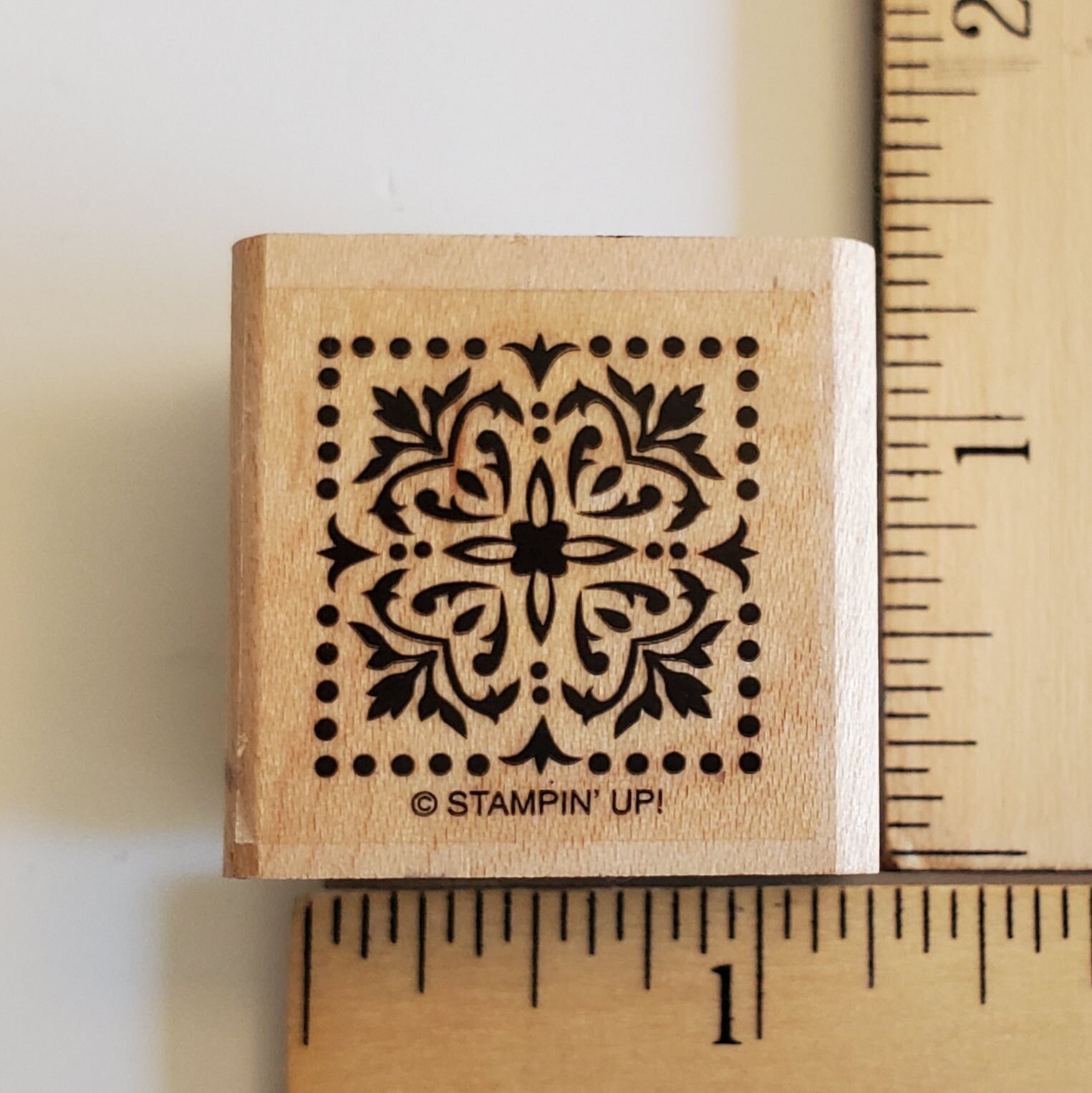 Stampin up Symmetrical Pattern Flower Stamp| Rubber Stamp|wooden Stamp ...