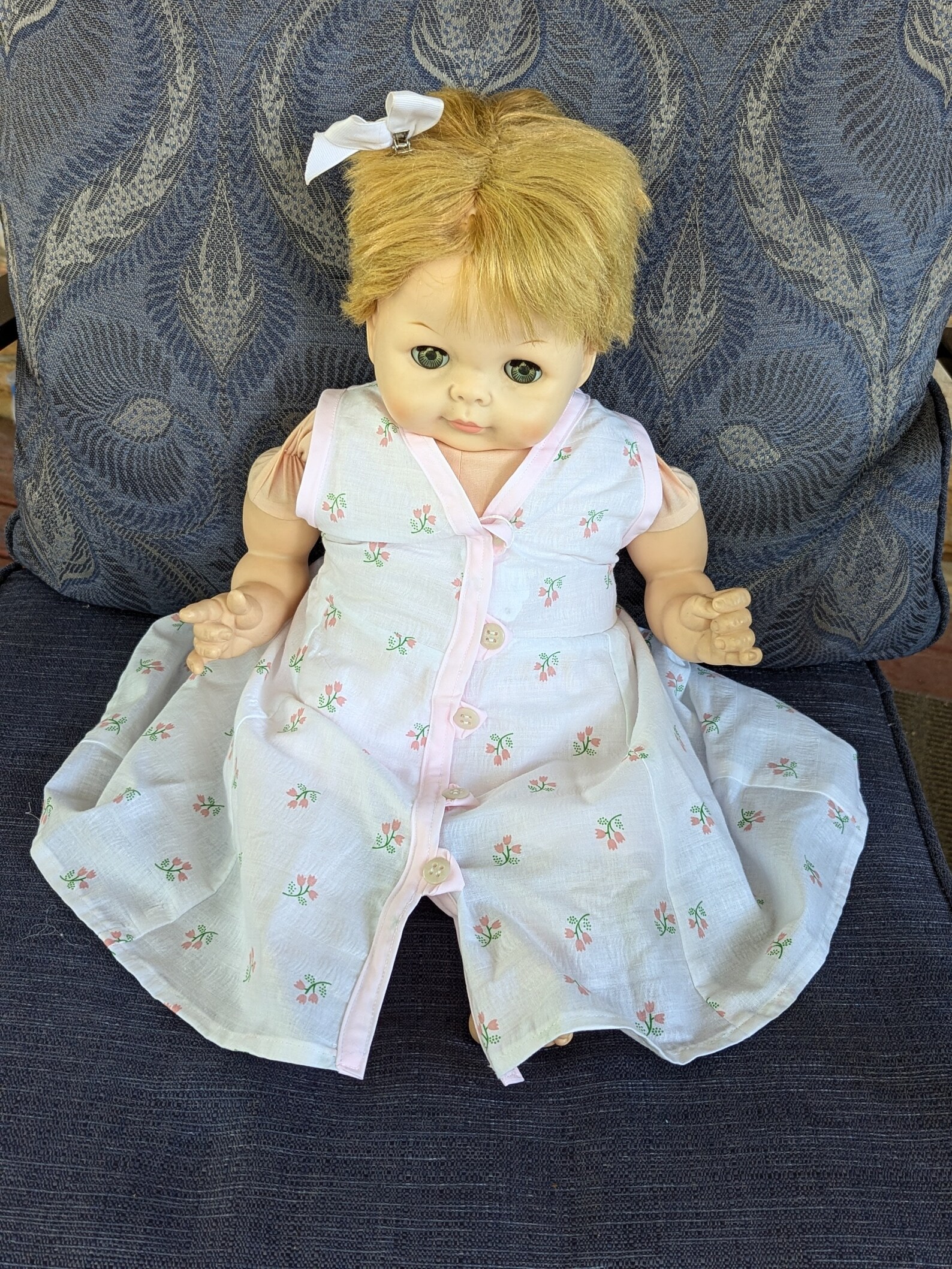 Vintage Inspired Button up Cotton Baby Dress - Etsy