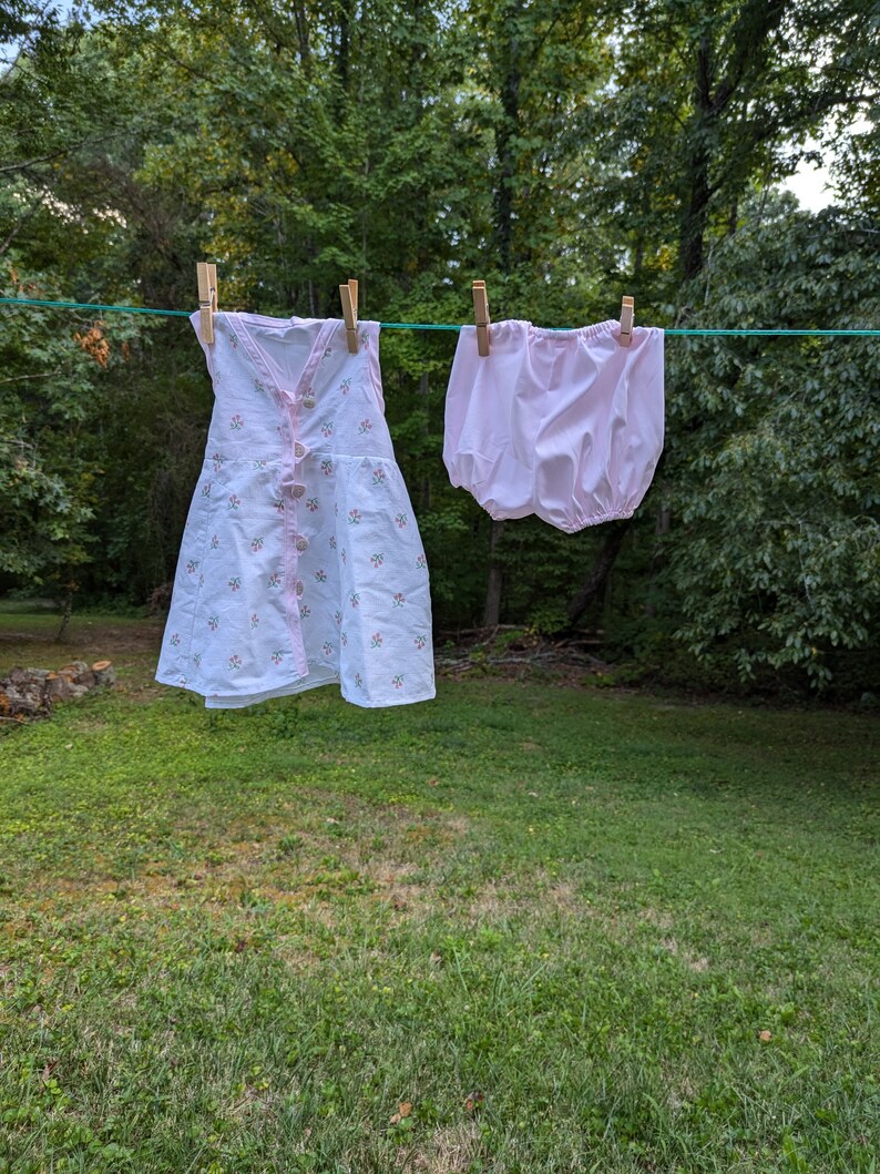 Vintage Inspired Button up Cotton Baby Dress - Etsy