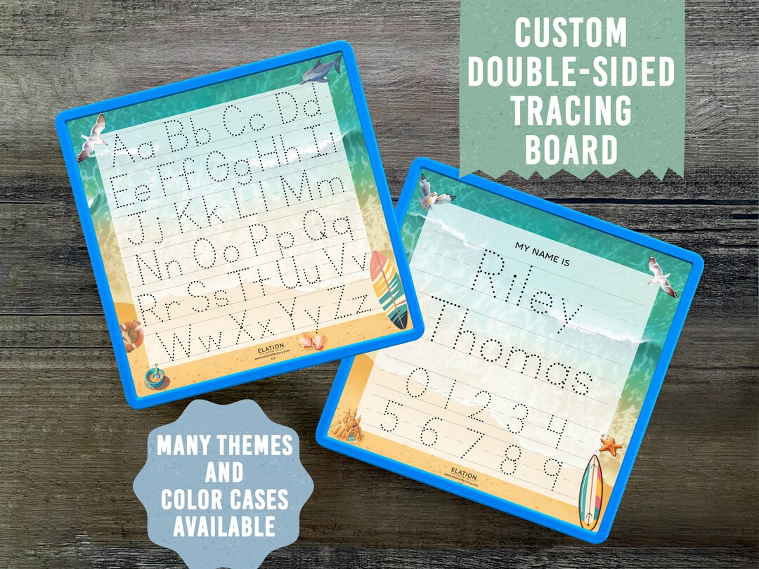Kid's Name Tracing Board | Dry Erase Letter Tracing | Reusable Name ...