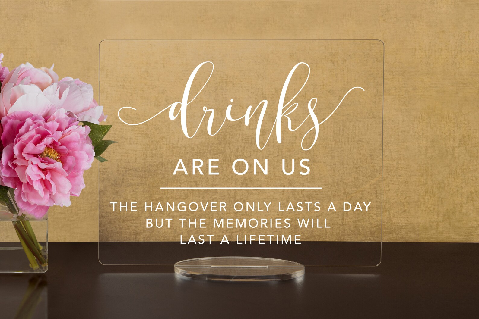 Drinks Are on Us Open Bar Sign for Wedding and Special - Etsy