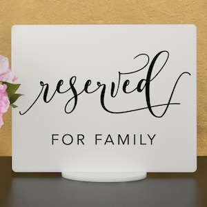 Custom Reserved Acrylic Wedding Sign - Etsy