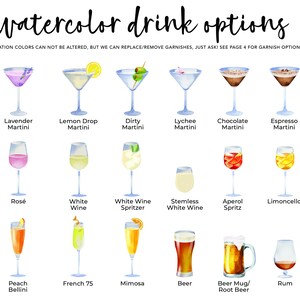 Our Signature Drinks! Full Arch - Dome Bar Menu Sign, Cocktail Bar Sign ...