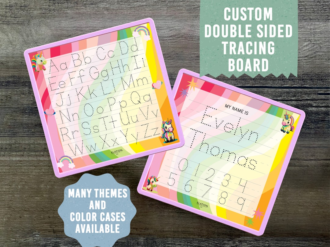 Kid's Name Tracing Board Dry Erase Letter Tracing Reusable Name Tracing ...