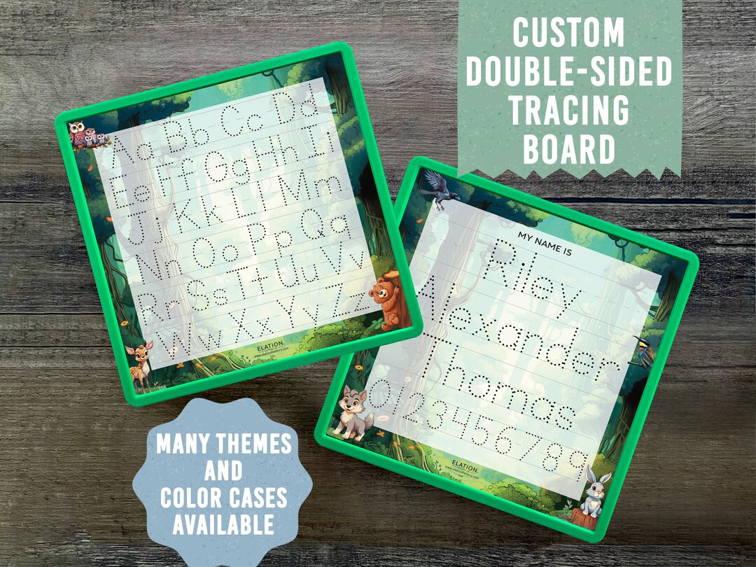 Kid's Name Tracing Board | Dry Erase Letter Tracing | Reusable Name ...