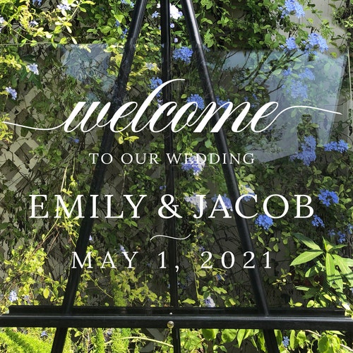 Semi-custom Wedding Welcome Sign Create Your Own Welcome - Etsy