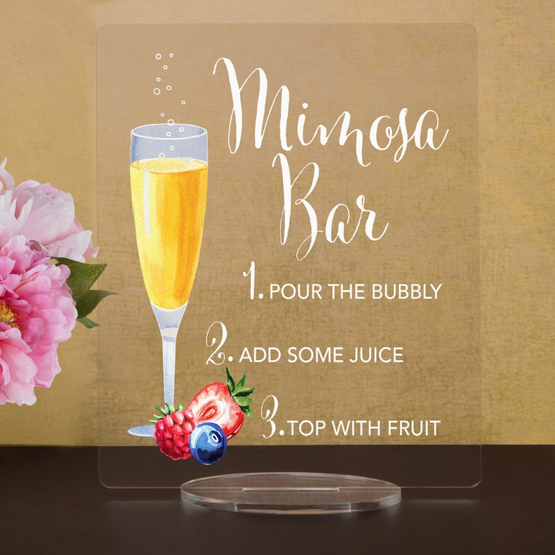 Mimosa Bar Menu - Etsy