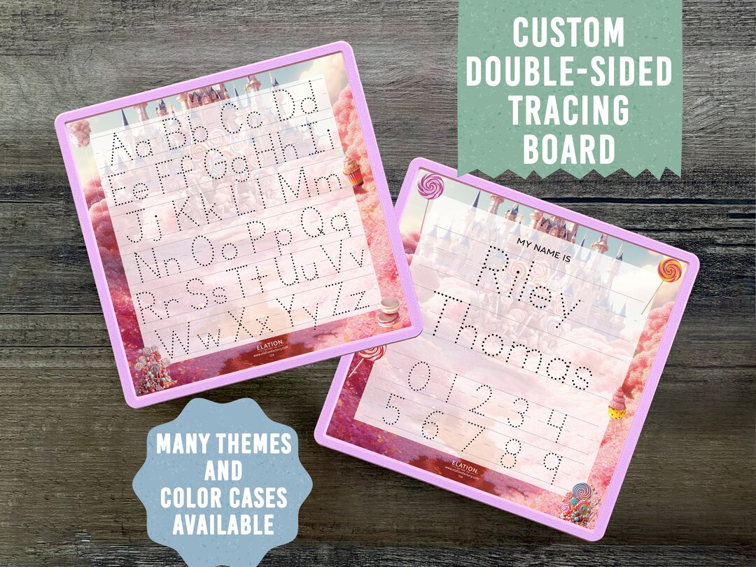 Kid's Name Tracing Board | Dry Erase Letter Tracing | Reusable Name ...