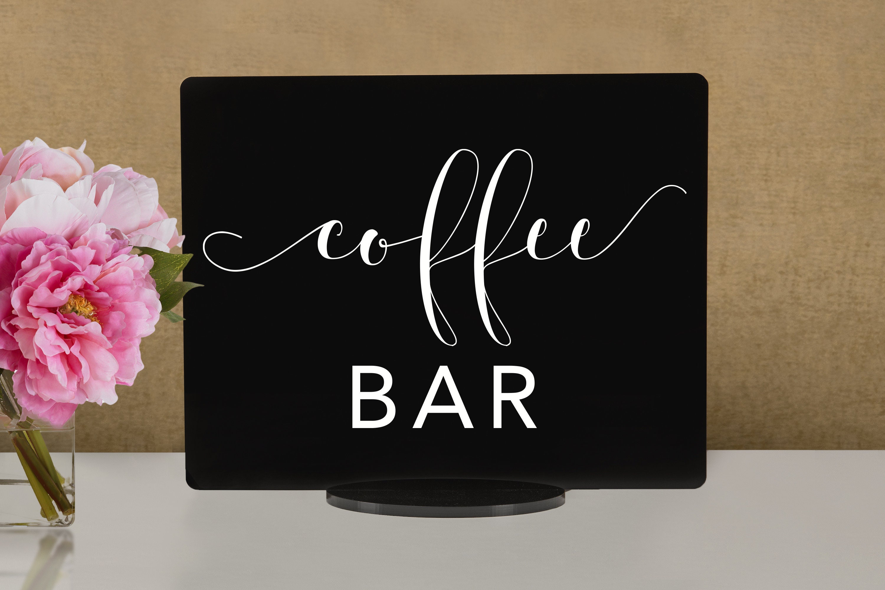 Acrylic Coffee Bar Sign, Wedding & Event Decor - Etsy