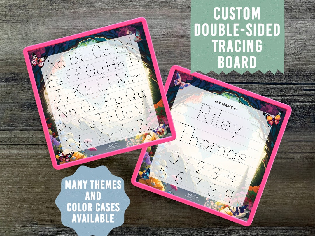 Kid's Name Tracing Board | Dry Erase Letter Tracing | Reusable Name ...